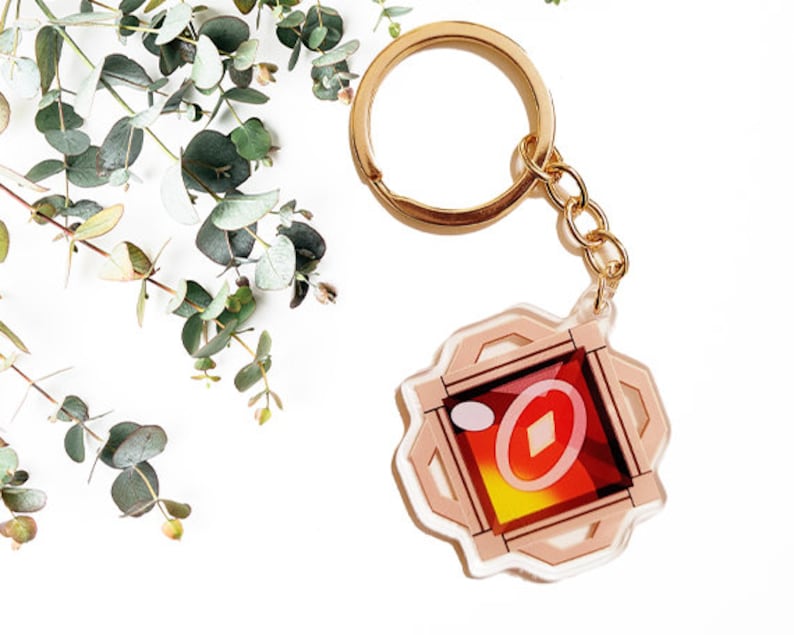 Genshin Impact Zhongli Eye Vision Keychain, Genshin Impact Phone Charm ...