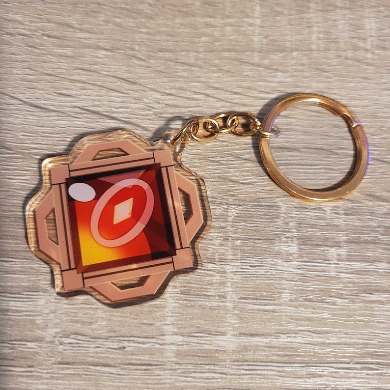 Genshin Impact Zhongli Eye Vision Keychain Genshin Impact - Etsy