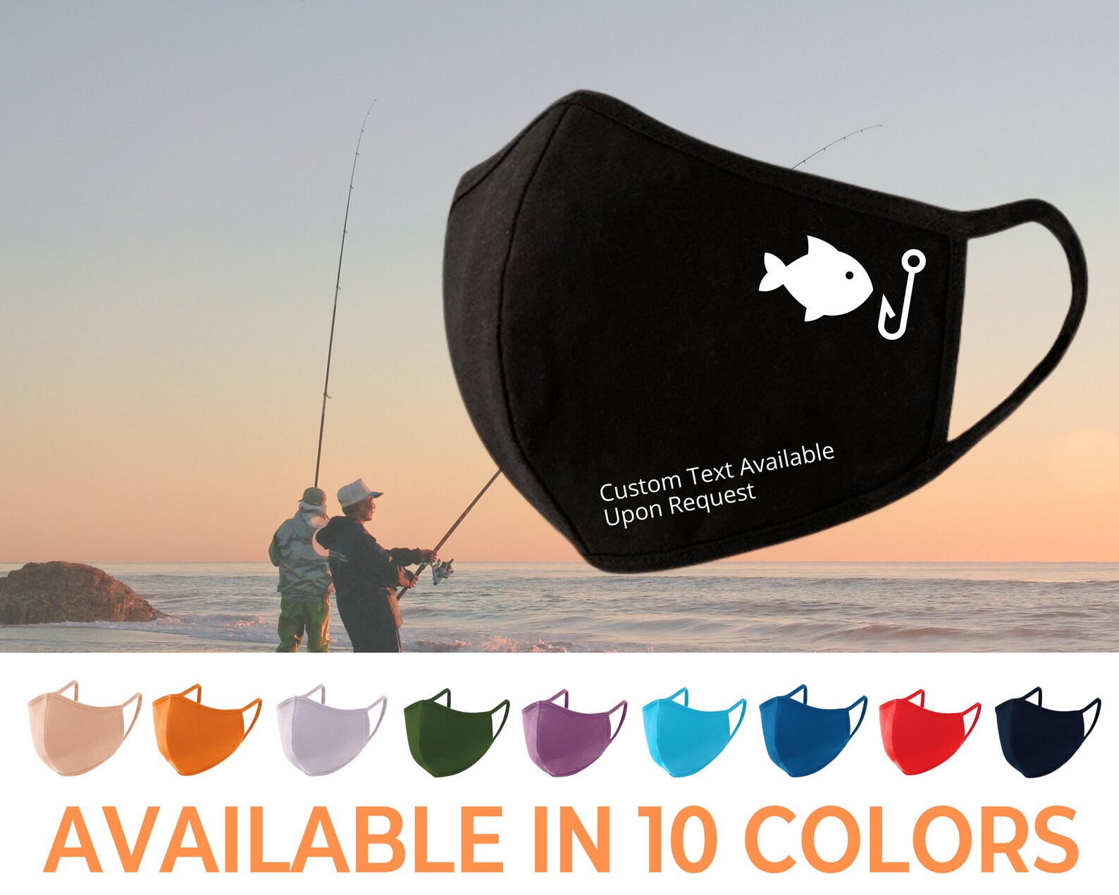 Fishing Mask Fish Mask Fisher Mask Ocean Mask 3D Mask | Etsy