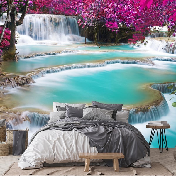 Waterfall Wall Decal - Etsy