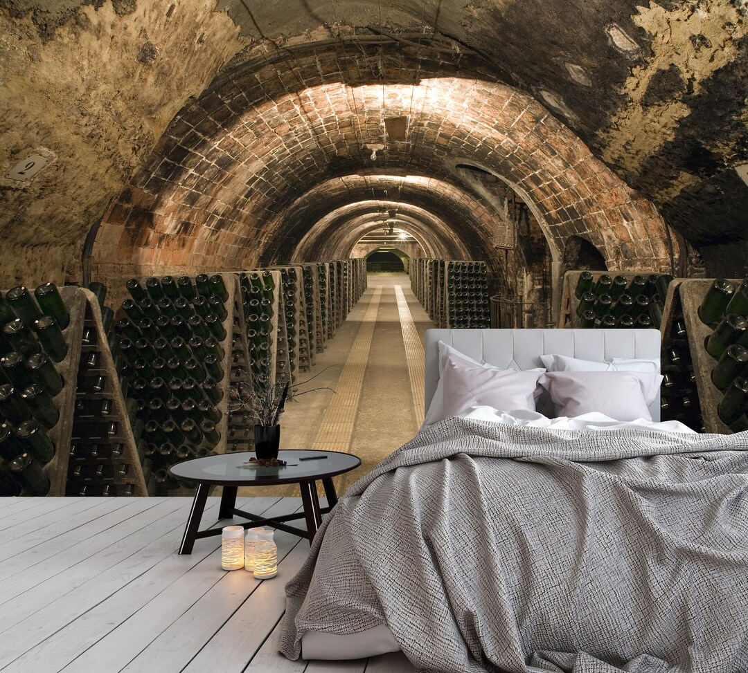 Wine Cellar Removable Wallpaper 3d Peel and Stick Non Woven Self ...