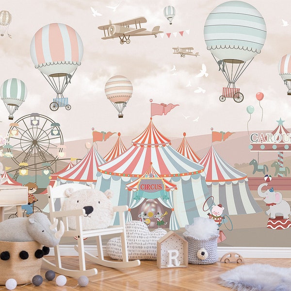 Circus Wall Mural - Etsy