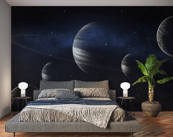 Space Wall Mural - Etsy