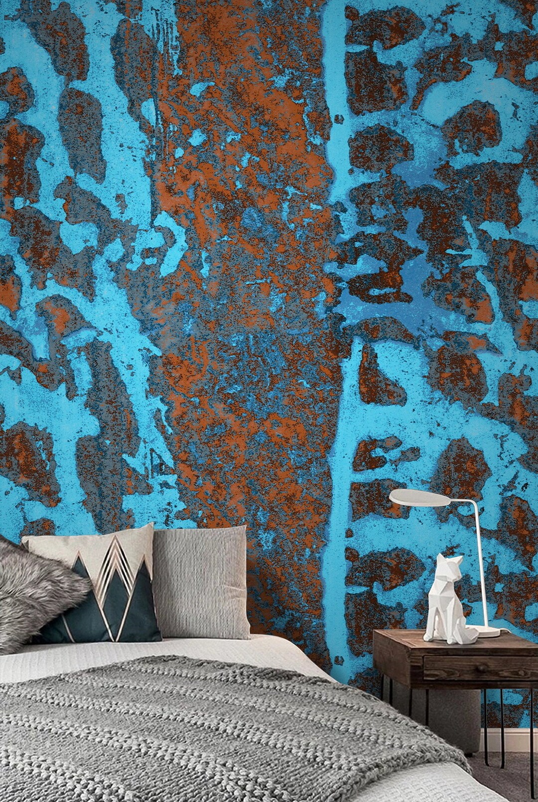 Texture Wallpaper Rust Dark Pattern Abstract Removable Self Adhesive ...