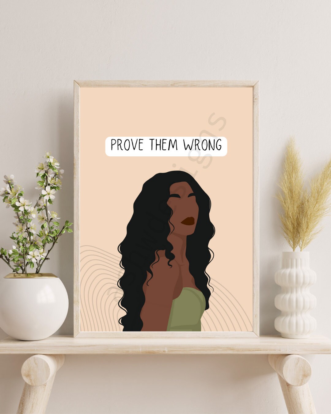 Prove Them Wrong Black Girl Woman Quote Print - Etsy