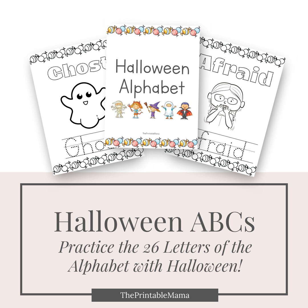 Halloween Alphabet Activities Practice the Halloween Words With Your ...