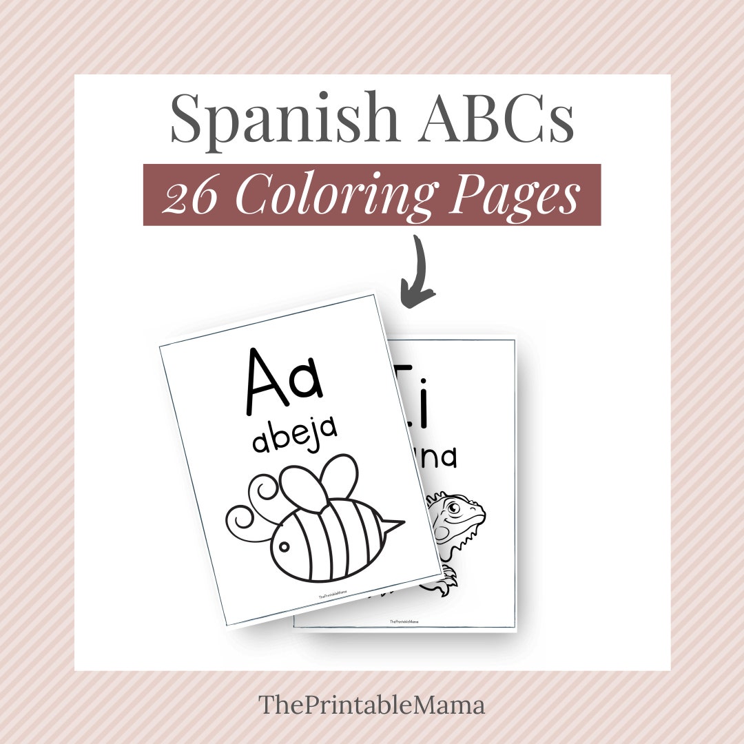 Spanish Alphabet Activities - Etsy