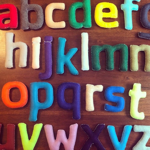Individual Stuffed Felt Letters and Numbers to Spell Phrases | Etsy