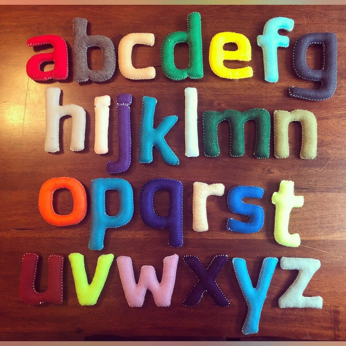 Handmade Stuffed Felt Letters Personalized | Etsy