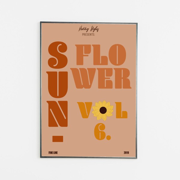 Sunflower Vol. 6 Harry Styles - Etsy