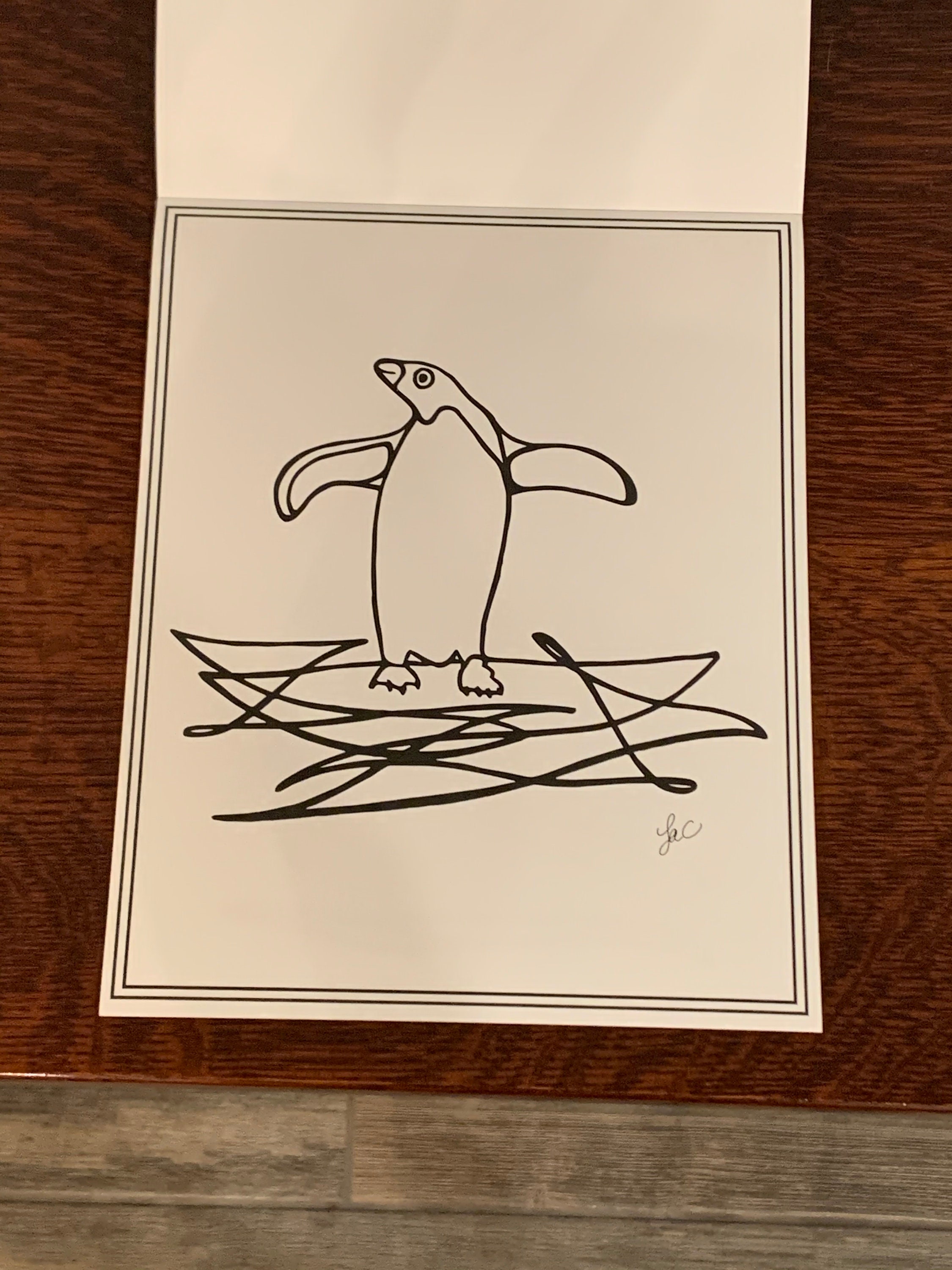 10 Coloring Sheets LAC Birds Drawings Swans & Penguins Kids and Adult ...