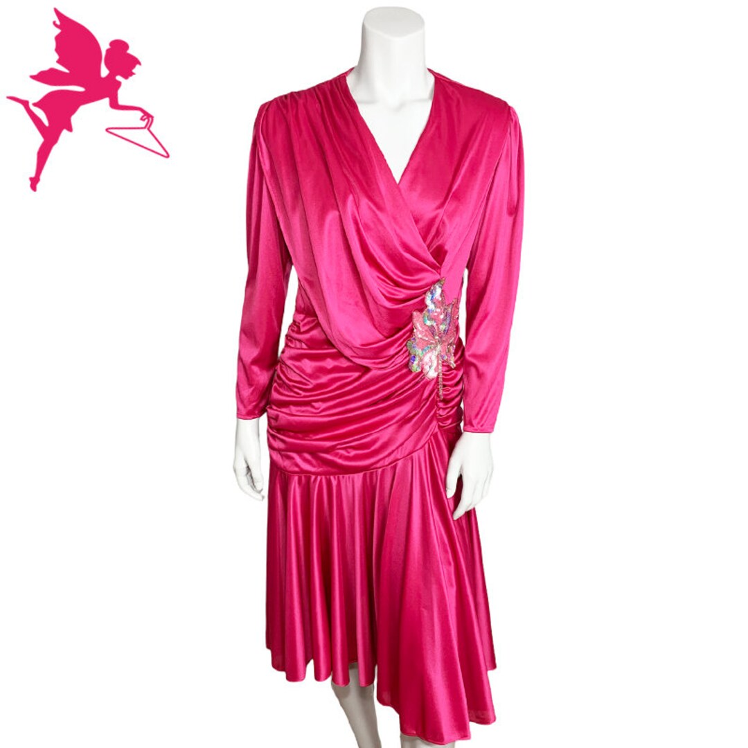 Vintage 1980's Lisa Cole Dynasty Wrap Dress - Etsy