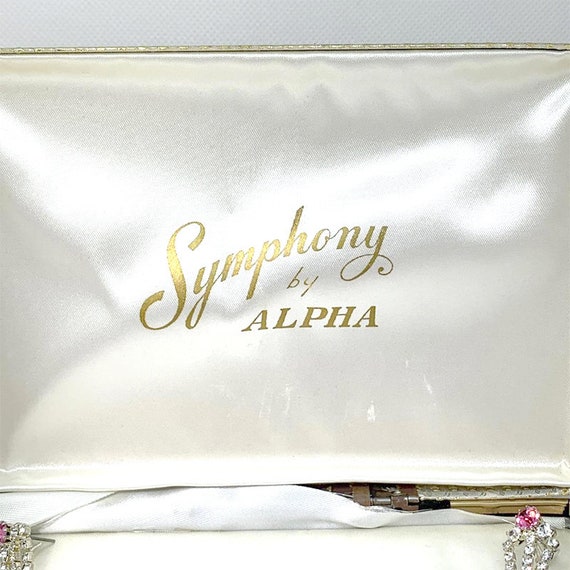 VINTAGE RARE Symphony by Alpha Rhinestone Jewelry Sui… - Gem