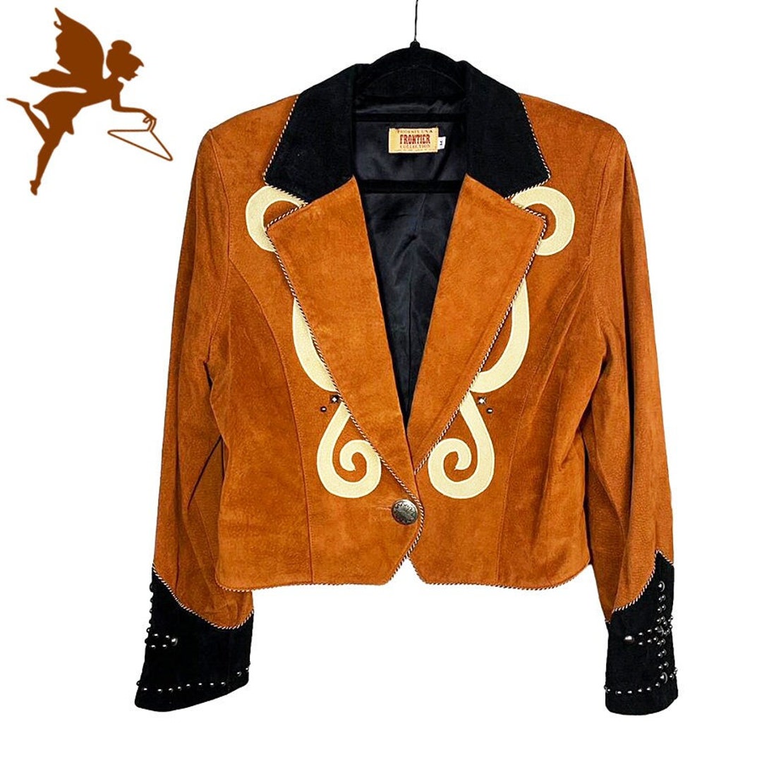 VINTAGE Phoenix USA Frontier Collection Suede Western Rodeo Rocker ...