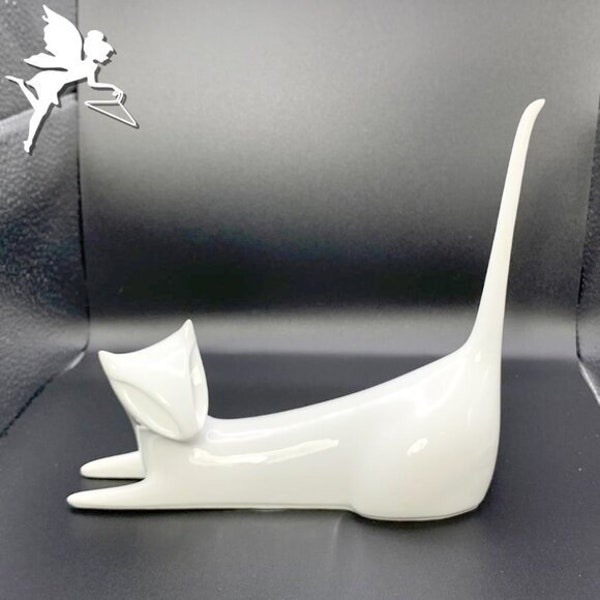 Ceramic Siamese Cat Figurine - Etsy