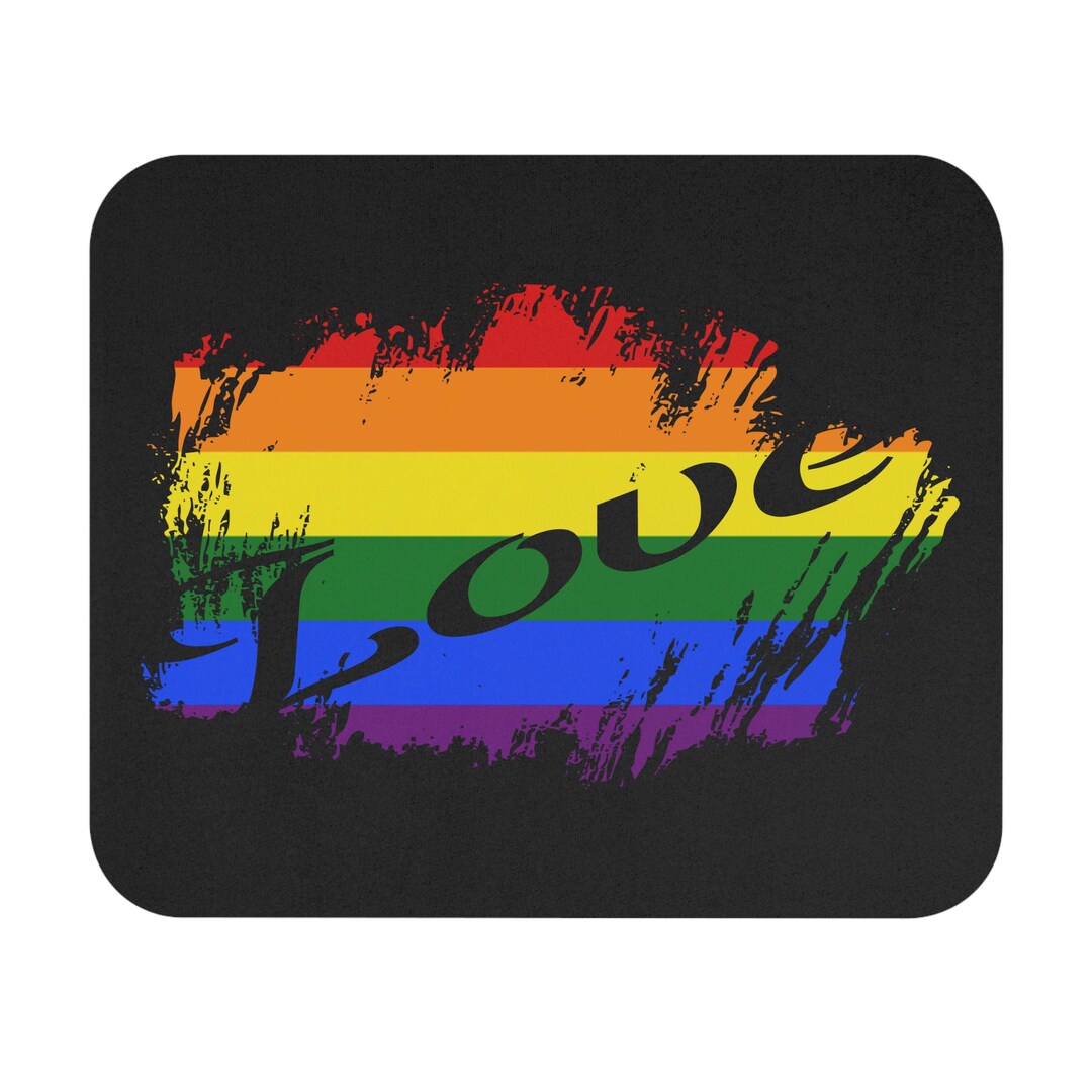 Mouse Pad Rainbow Pride Distressed Flag LGBTQ Computer Accessory - Etsy