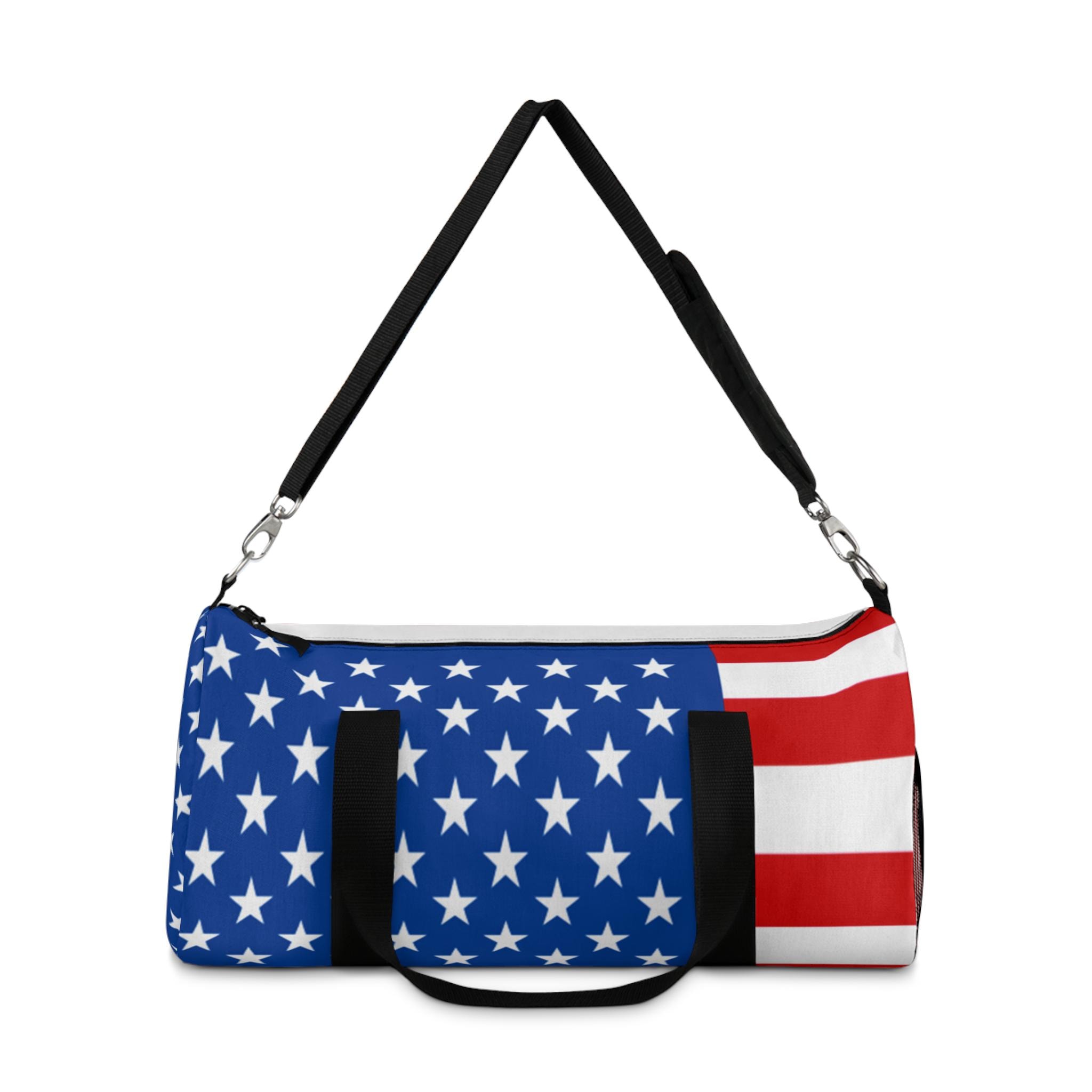 American Flag Duffel Bag Independence Day Patriotic Accessory Gym Bag ...