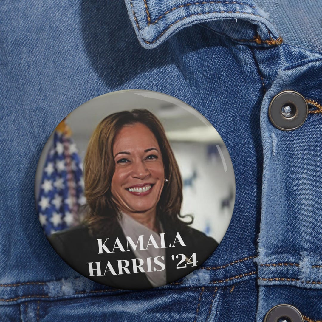 Kamala Harris 2024 Election Campaign Pin Buttons Democrat Button You ...