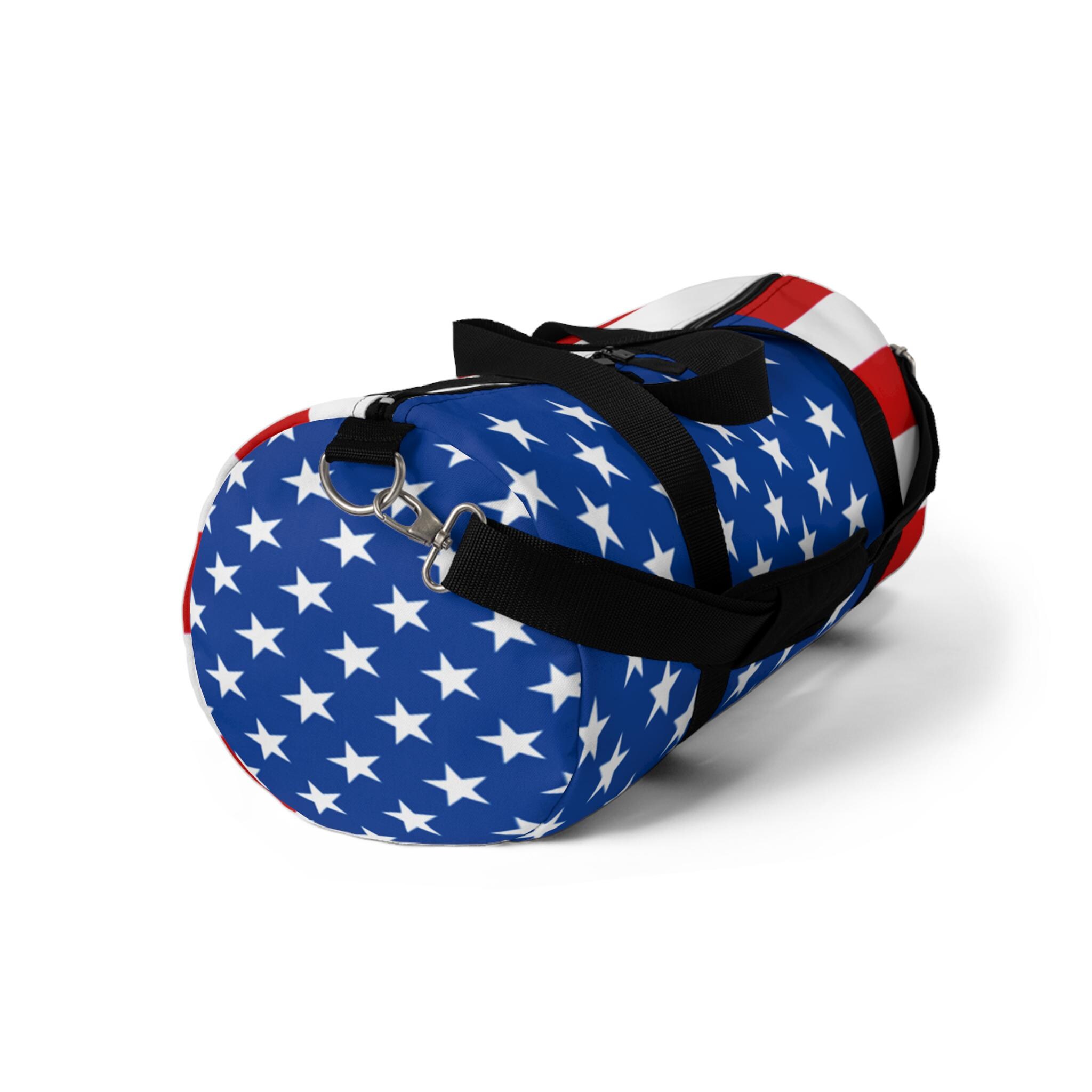 American Flag Duffel Bag Independence Day Patriotic Accessory Gym Bag ...