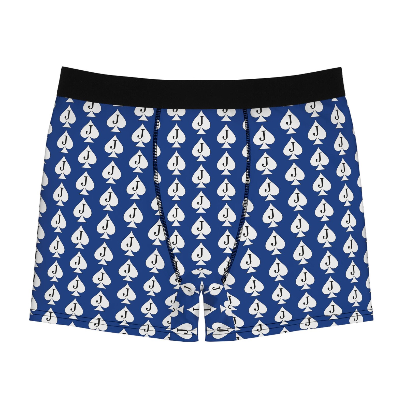 Men's Jack of Spades Boxer Briefs Spades Pattern Blue Underwear Swinger ...