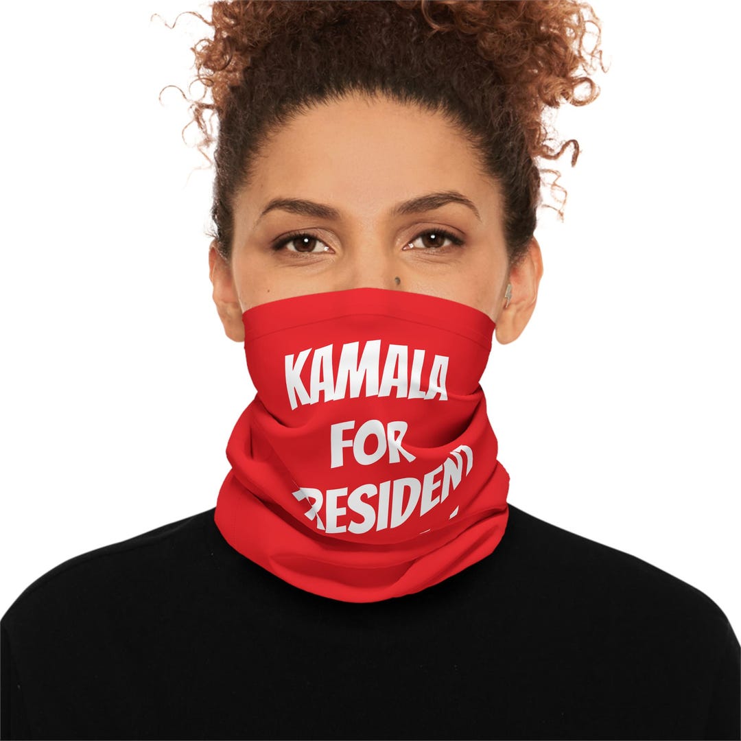 Kamala for President Neck Gaiter Patriotic Lightweight Neck Gaiter ...