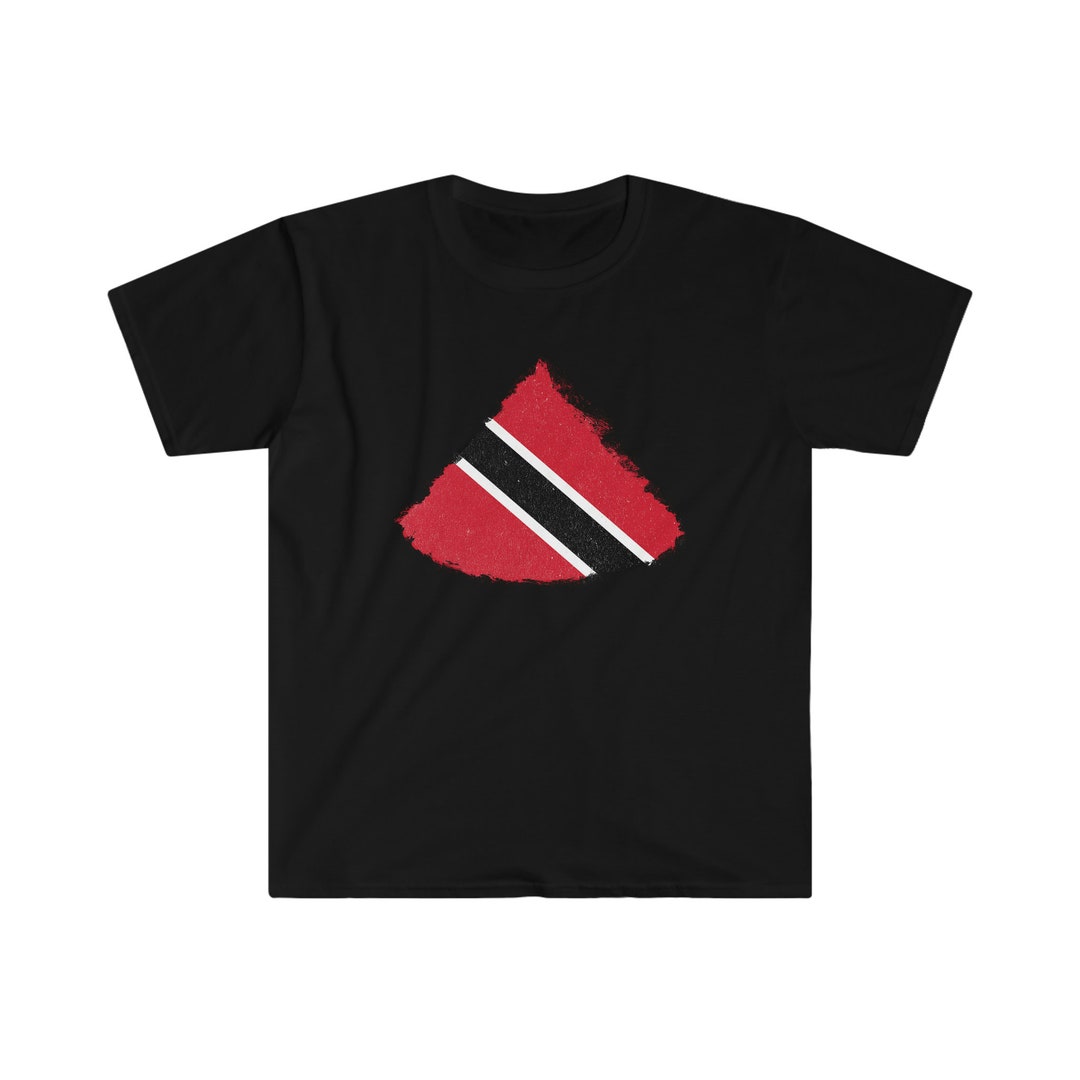 Trinidad & Tobago Flag T-shirt Trini Pride Shirt Softstyle T-shirt Red ...