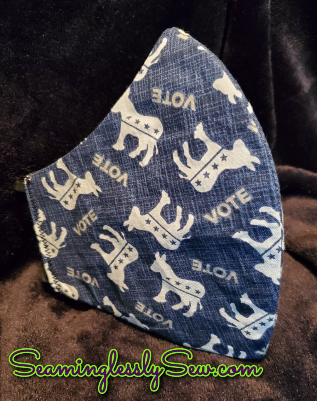 VOTE DEMOCRAT Face #masksbyquirkyqueen - Etsy