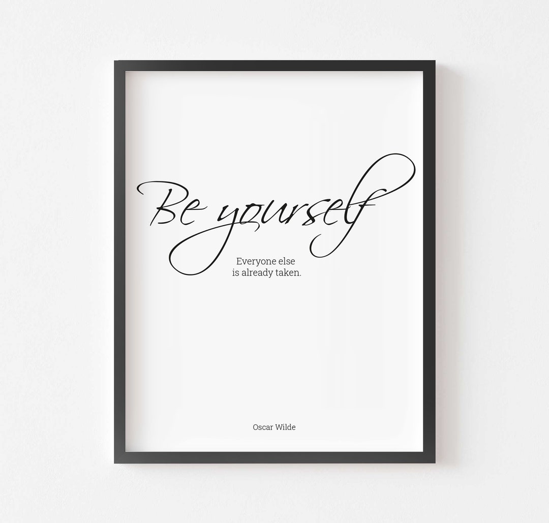 Oscar Wilde Quotes Printable Poster / Postcard /famous Quote ...