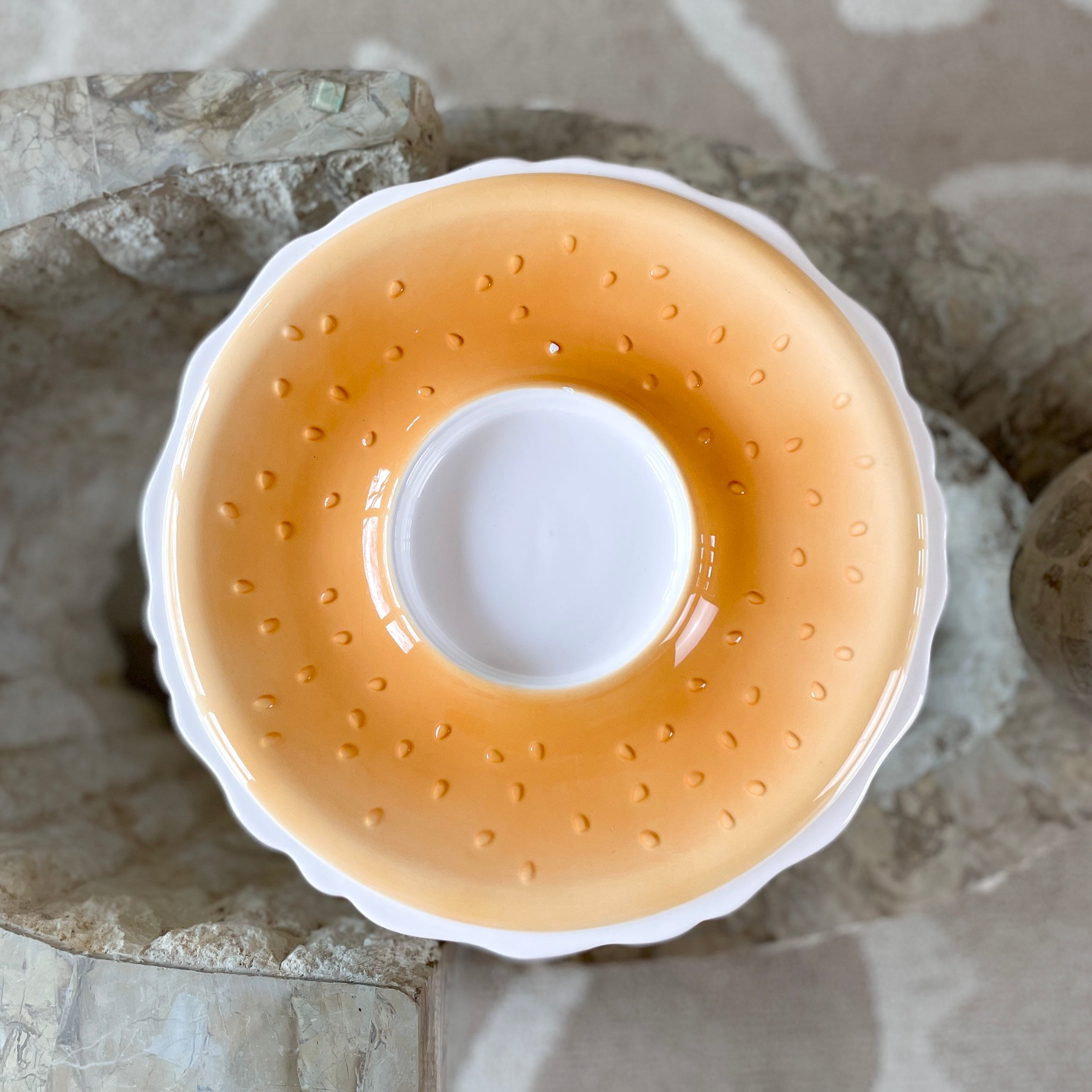 1995 Burger Bun Snack Platter | Vintage 1990s Boston Warehouse Ceramic ...