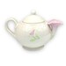 Vintage Flower Spout Teapot | 80s Pastel Ceramic Hand Painted Floral ...