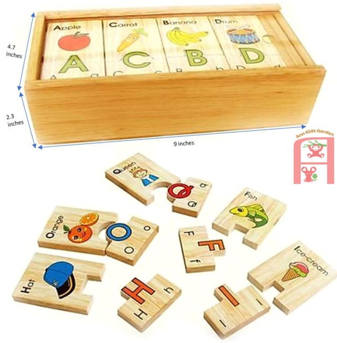 Alphabet Self-learning Letter Puzzles| See and Spell Developmental ...