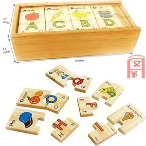 Alphabet Self-learning Letter Puzzles| See and Spell Developmental ...