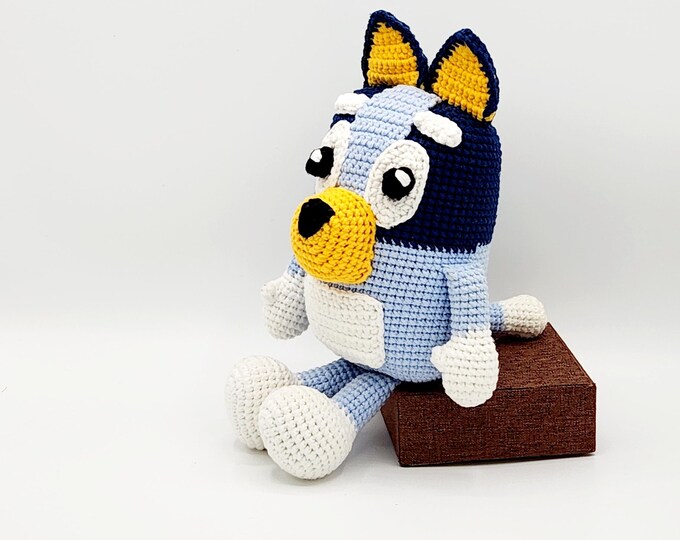 Handmade Crochet Stuffed Bluey - Etsy