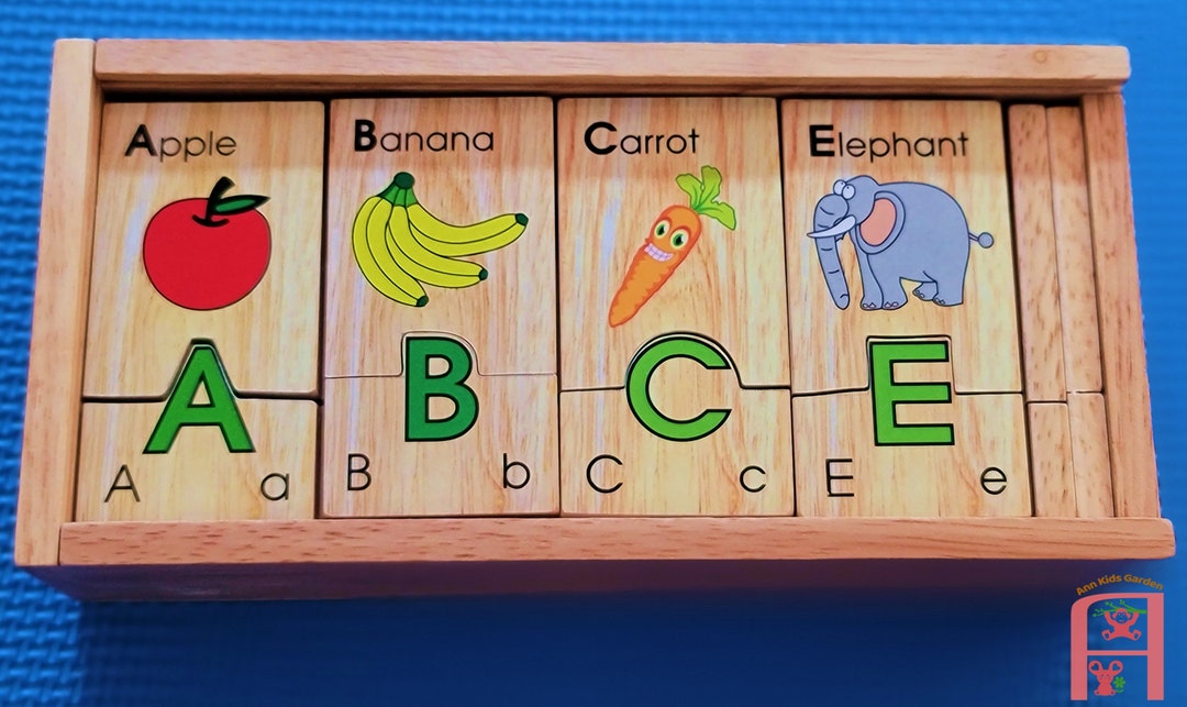 Alphabet Self-learning Letter Puzzles| See and Spell Developmental ...