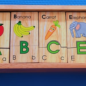 Alphabet Self-learning Letter Puzzles| See and Spell Developmental ...