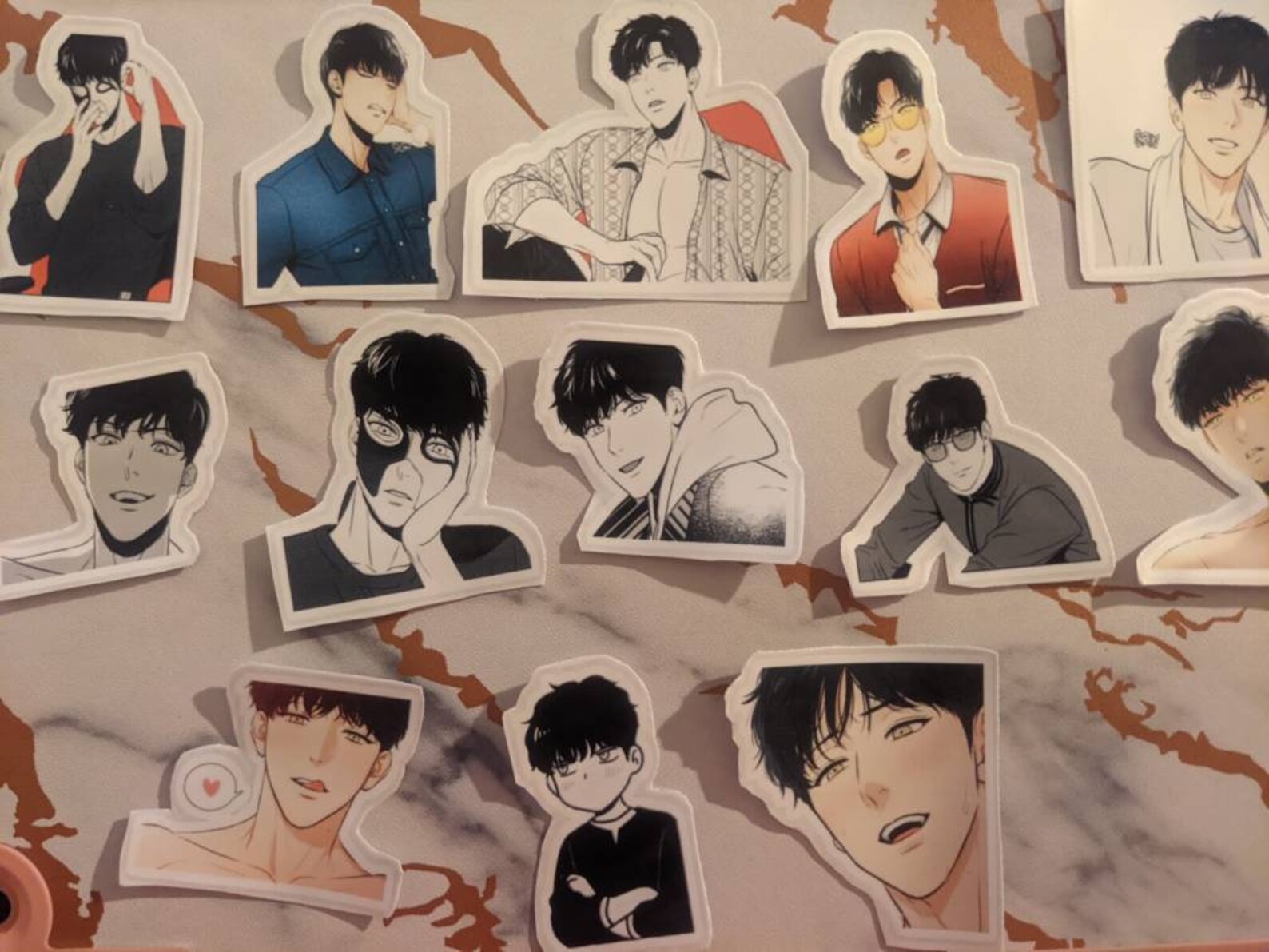 BJ Alex: Ahn Jiwon Sticker Set Yaoi BL Manhua Anime | Etsy