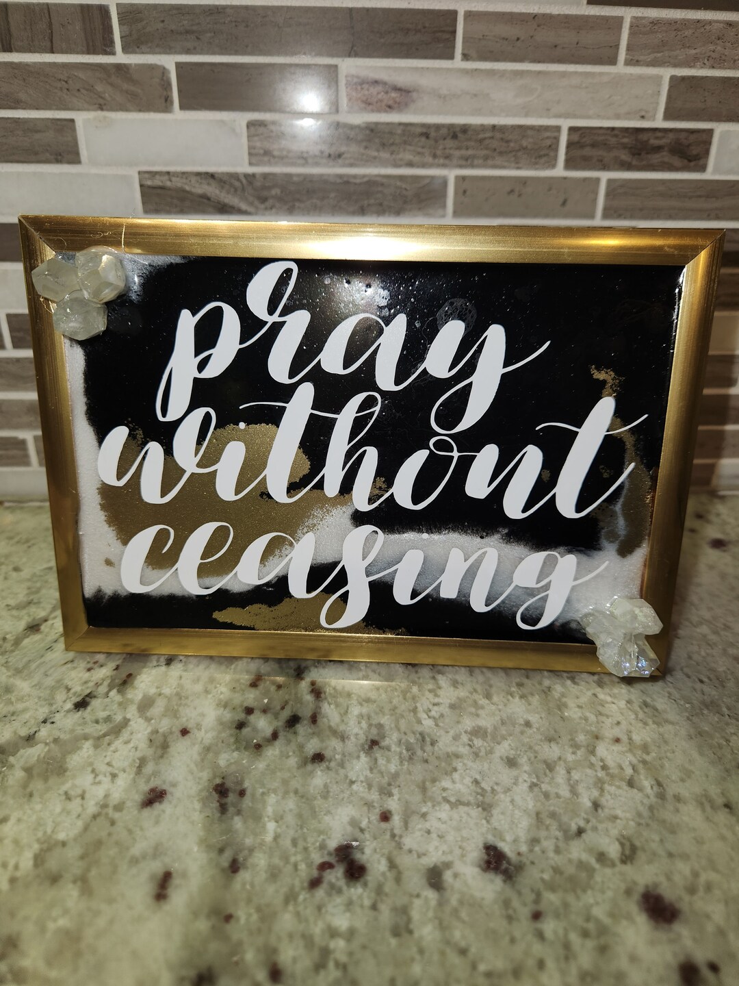Pray Without Ceasing Inspirational Frame, 1 Thessalonians, Wall Art ...