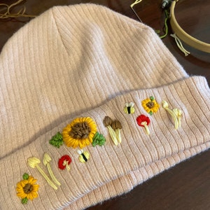 Custom Hand Embroidered Beanies - Etsy