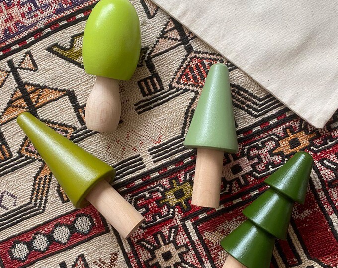 Wooden Forest | Handmade Wooden Trees | Pretend Play | Waldorf Toys ...