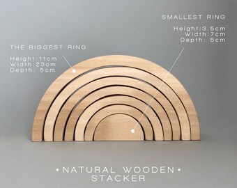 Wooden Rainbow Stacker - Etsy