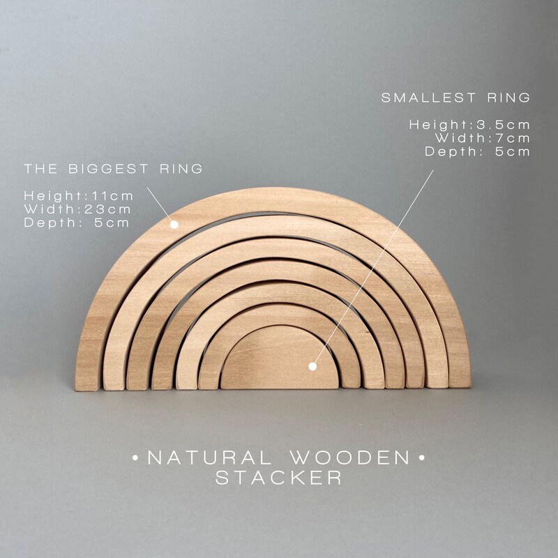 Wooden Rainbow Stacker - Etsy