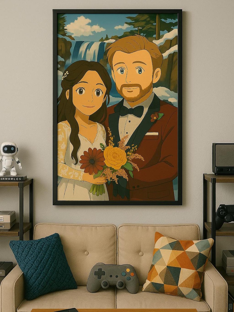 Custom Studio Ghibli Style Portrait Poster From Photo – Personalized ...