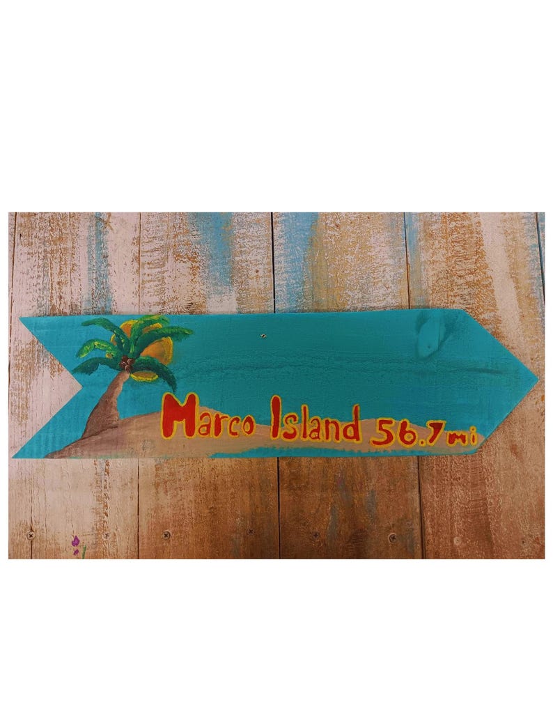 Tiki Bar Direction Signs Personalized Wood Signs Customized Tiki Decor ...