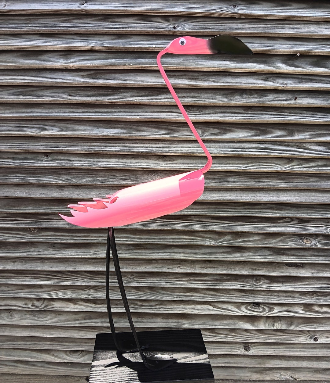 Flamingo Pipe Bird for Front Porch PVC Bird Yard Art PVC Outdoor Decor ...