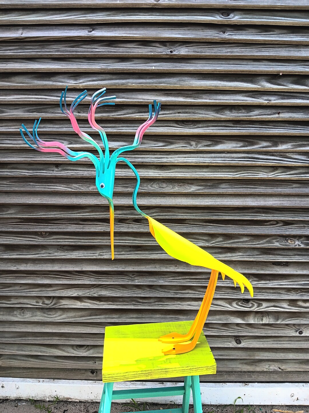 PVC Bird, Albert Cranestein, Pipe Bird. Yard Art, PVC Crane, Egret Yard ...