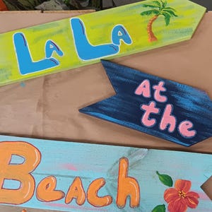 Tiki Bar Direction Signs Personalized Wood Signs Customized Tiki Decor ...