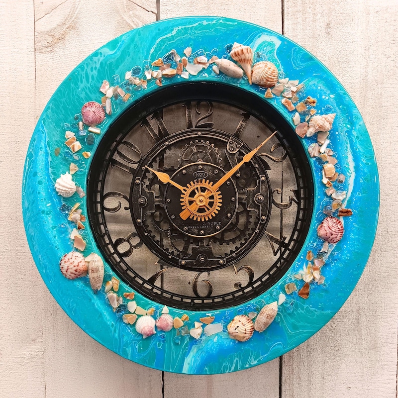Sea Glass Clock - Etsy