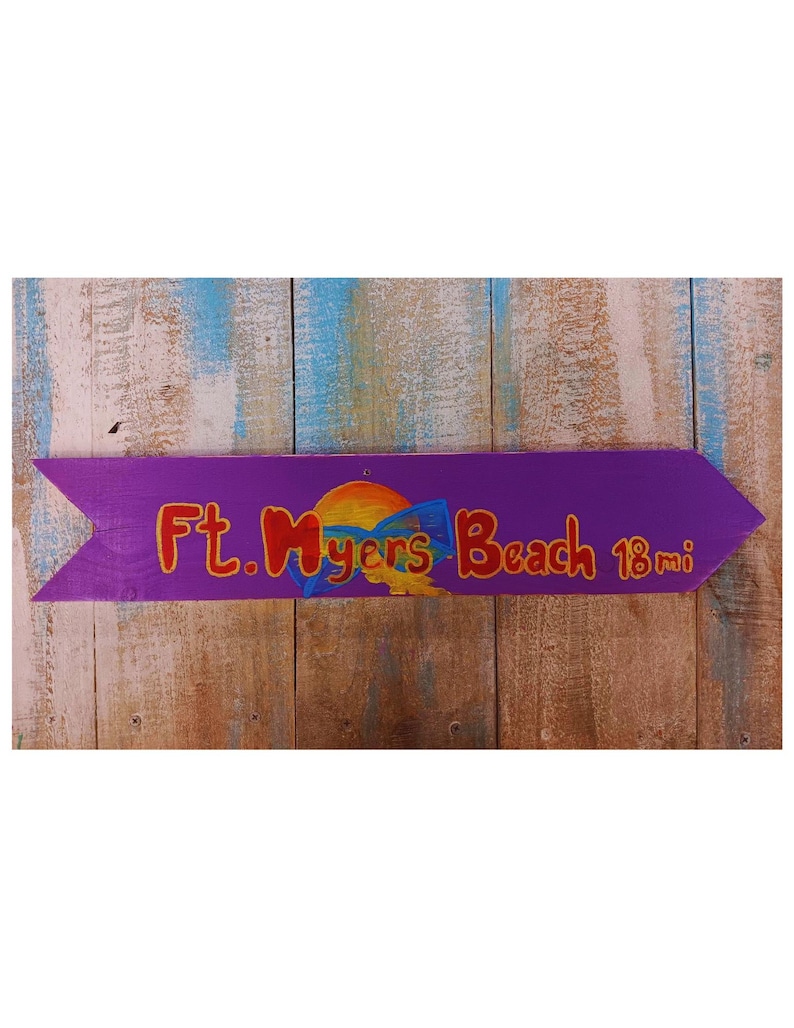 Tiki Bar Direction Signs Personalized Wood Signs Customized Tiki Decor ...