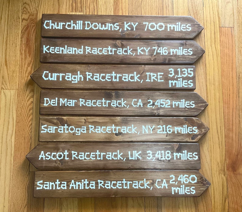 Wooden Arrow Signs, Hand Painted Destination Signs With Designs - Etsy