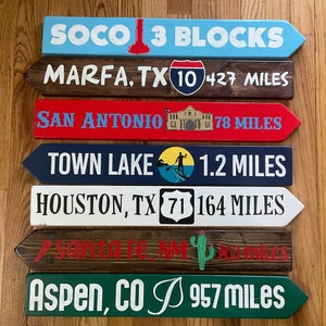 Wooden Arrow Signs, Destination Signs - Etsy